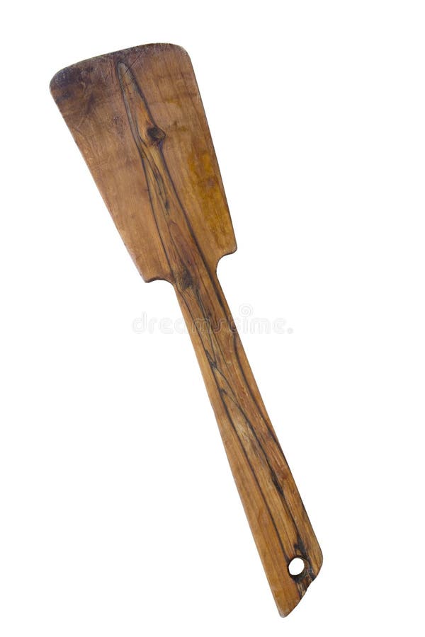 Wood spatula isolated stock photo. Image of spatula - 232184980