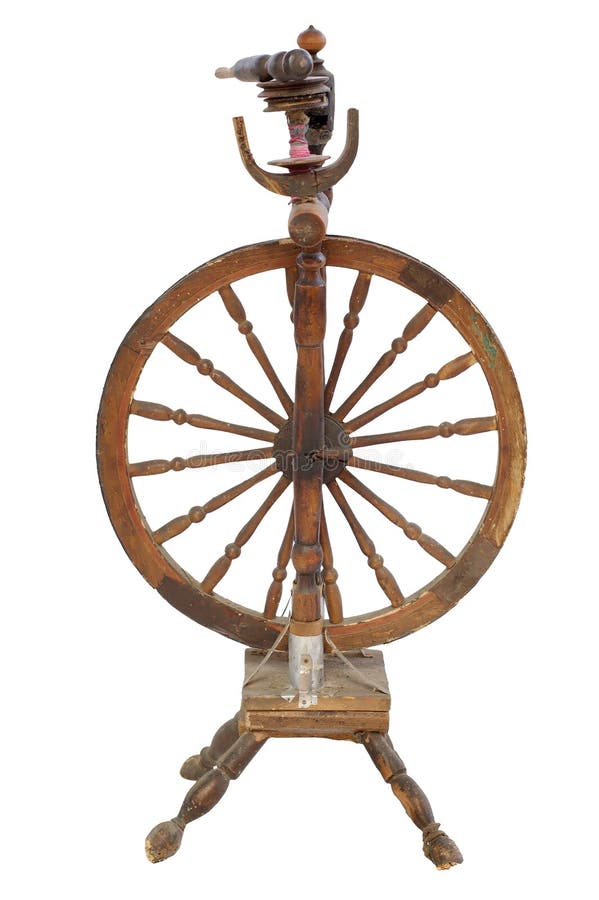 Spinning Wheel stock image. Image of antique, thread - 10828601