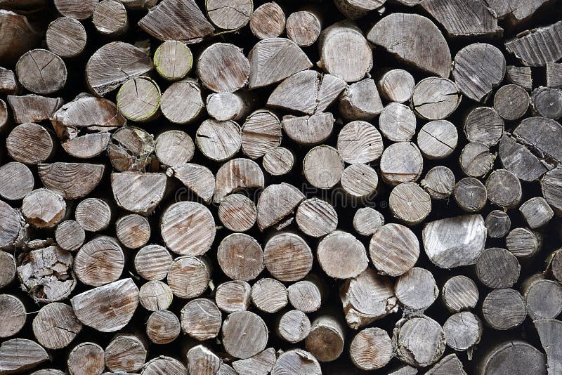 Wood Stack Close-up As Texture or Background Stock Image - Image of ...