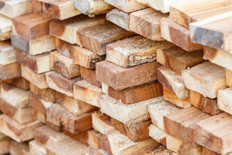 Wood Stack for Construction Job Stock Photo - Image of wooden, timber ...