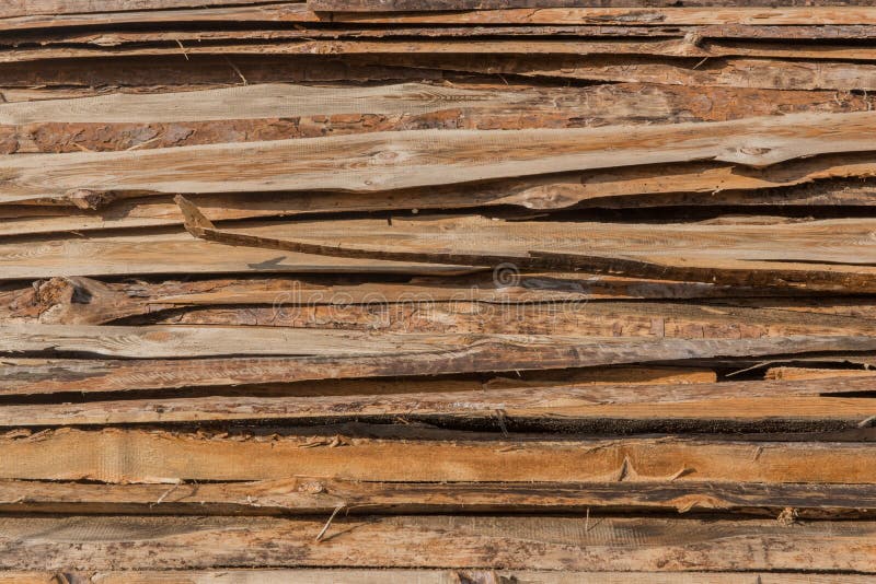 Wood Stack Storage of Timber Materials and Lumber Pile Industry Stock ...