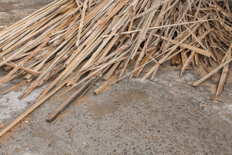 Wood Stack Storage of Timber Materials and Lumber Pile Industry Stock ...