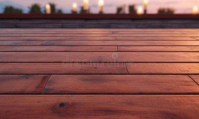 Wood Stage Ground with Lighting from Up Side Template Stock ...