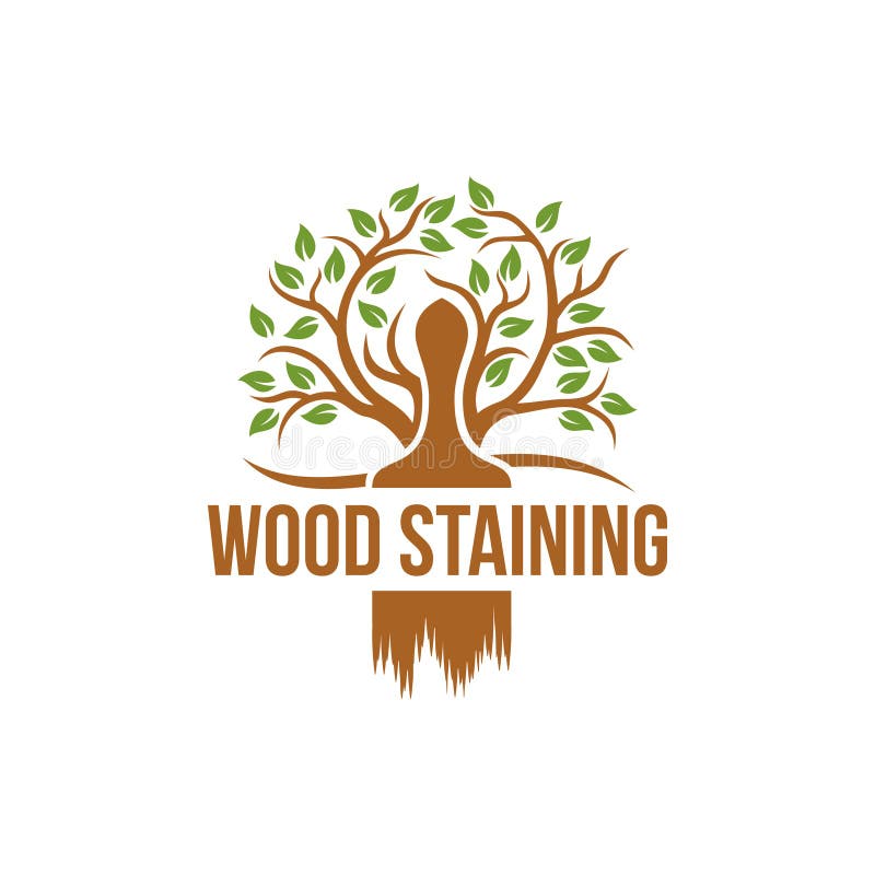 Wood staining logo stock vector. Illustration of republic - 174053553