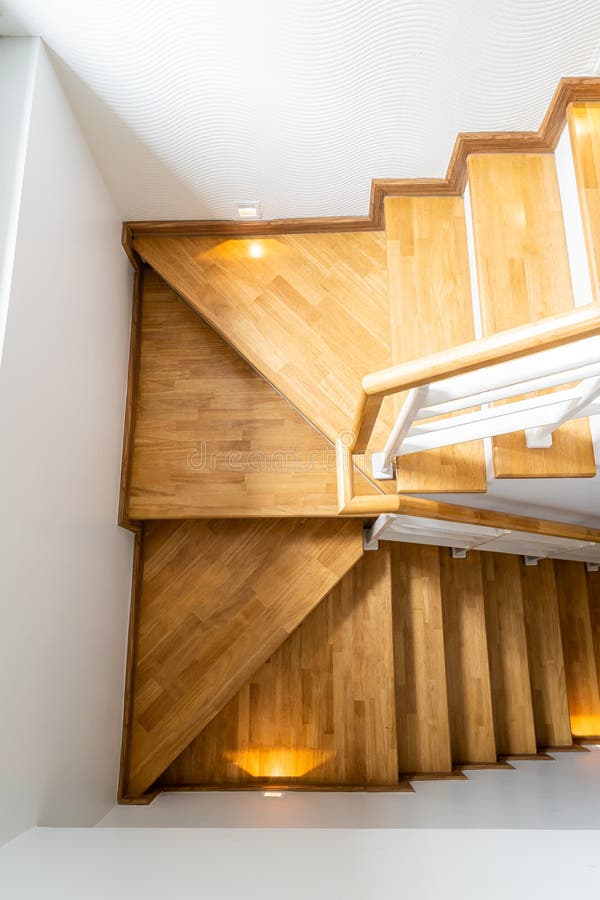 Wood stair step at home stock photo. Image of architecture - 200265148