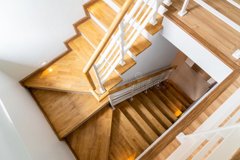 Wood stair step at home stock image. Image of house - 203902193