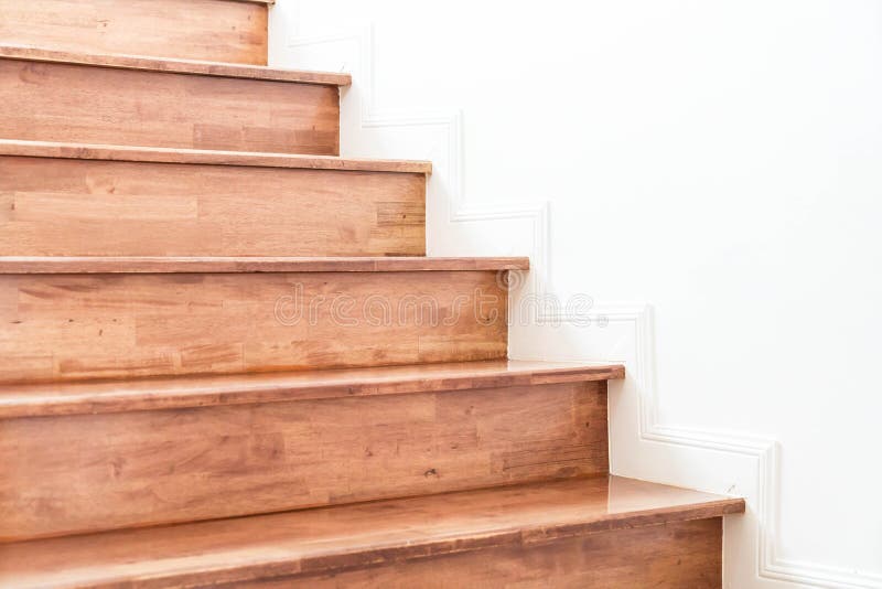 Wood stair step at home stock photo. Image of home, furniture - 205933048
