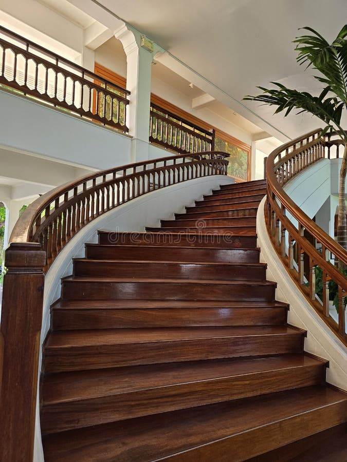 Wood stairs stock photo. Image of estate, wood, stairs - 318639454
