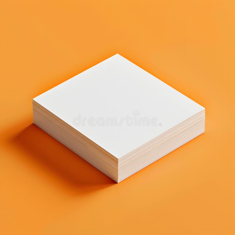 Wood Sticky Notes on a Square Carmine Paper Product Stock Photo - Image ...