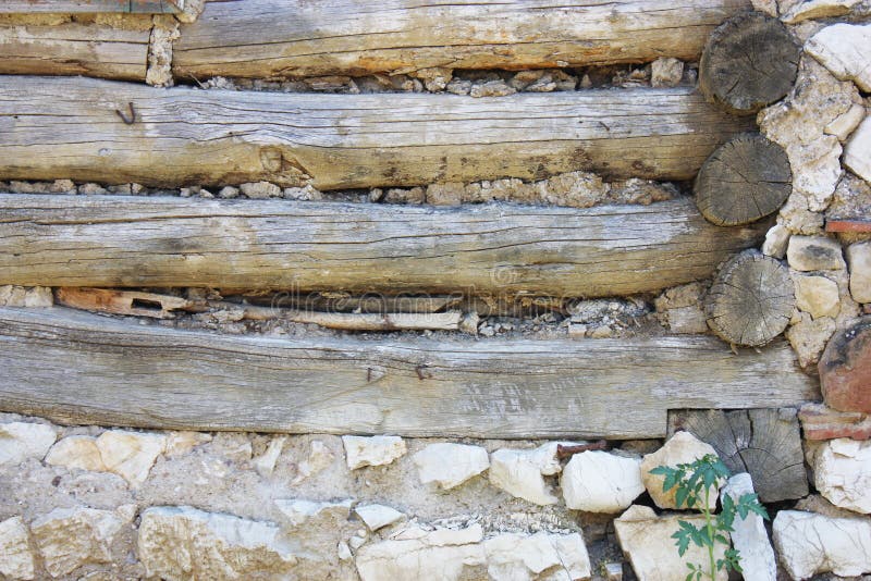 Wood Stone Construction Detail Stock Image - Image of abstract ...