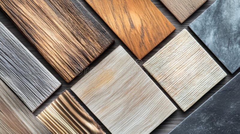 Wood and Stone Textures, a Visual Guide To Diverse Materials Stock ...