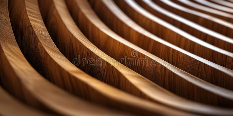Wood Surface Shows Wave Design Pattern of Interior Design and Wooden ...