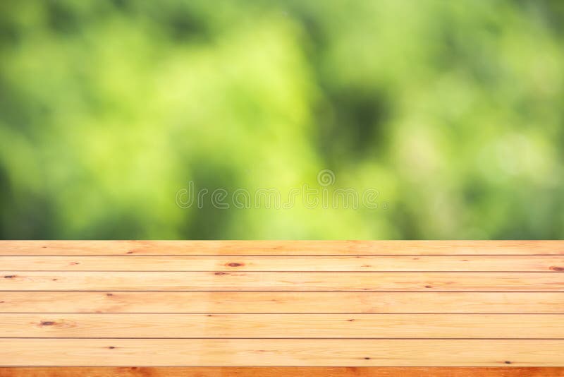 Wood Table Top on Brown Bokeh Abstract Background Stock Image - Image ...