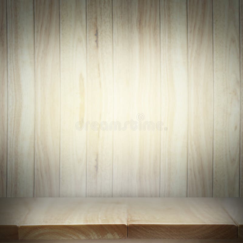 Wood Table and Wall Background Stock Photo - Image of texture, floor ...