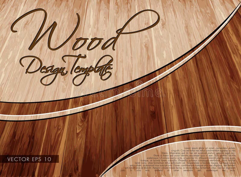Wood Template Layout stock vector. Illustration of card - 53970343