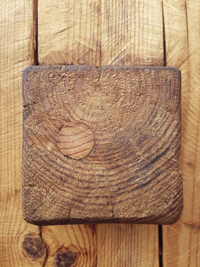 Wood Texture Background with Natural Solid Wood Square Block Closeup ...