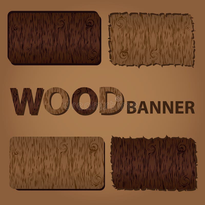 Wood texture banners eps10 stock vector. Illustration of text - 36356566