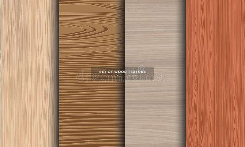 Set of Wood Texture Background Collection Stock Vector - Illustration ...