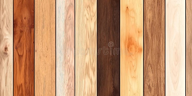 Wood Texture Pattern with Various Natural Wood Colors and Grains ...