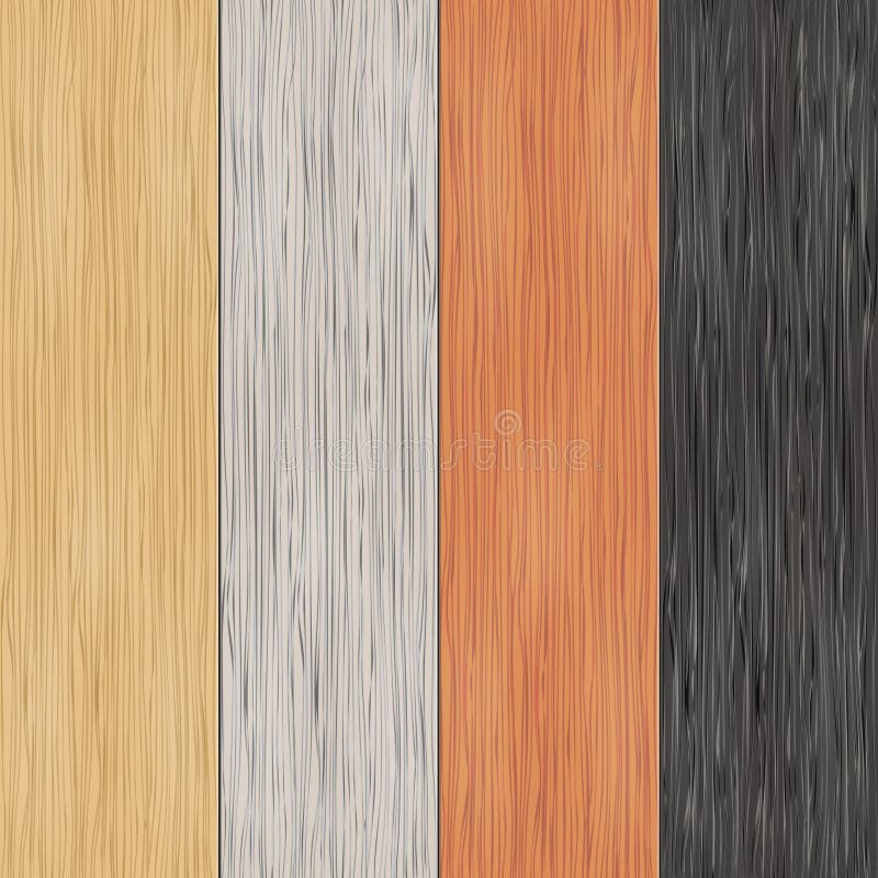 Wood Texture on Planks. Vertical Seamless Patterns Stock Vector ...