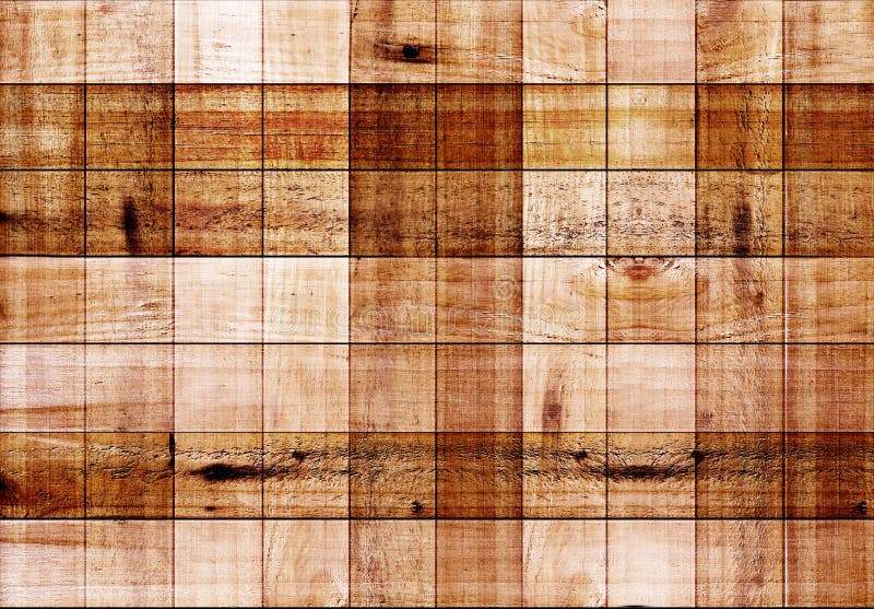 Wood Texture with Square Patterns Stock Image - Image of closeup, panel ...