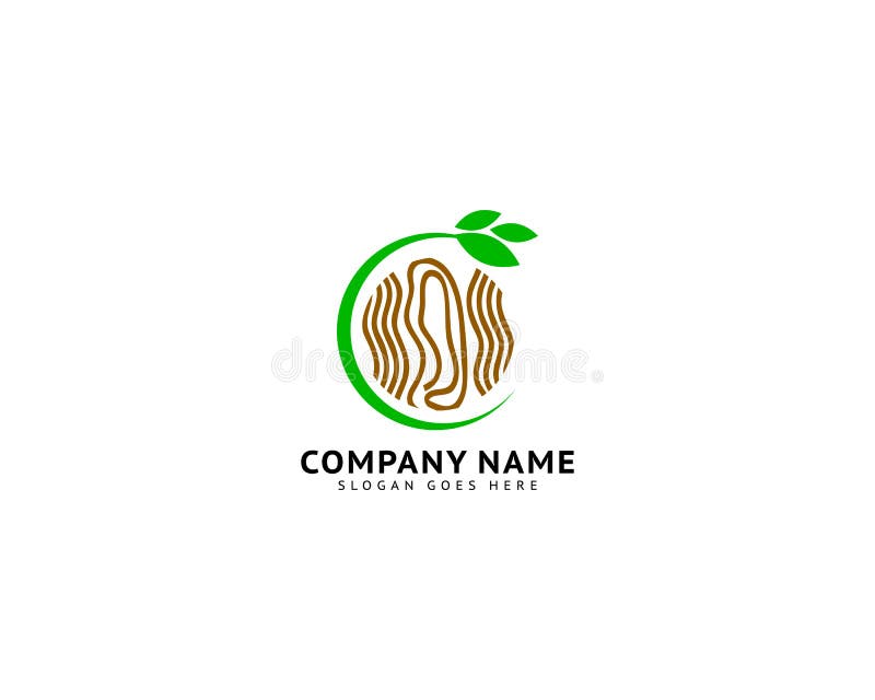 Wood Texture Symbol Logo Illustration Stock Vector - Illustration of ...