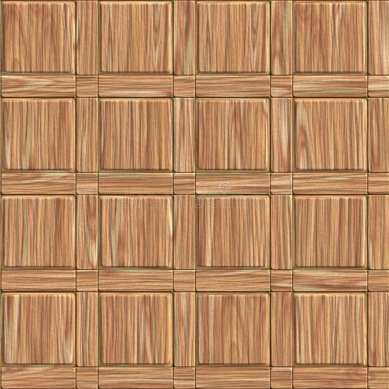 Wood Oak 3d Tiles Texture with White Plastic Elements. High Quality ...