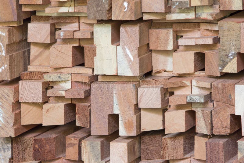 Wood Timber Construction Material Stock Photo - Image of hardwood ...
