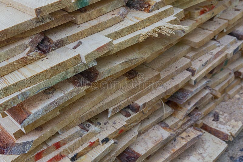 Wood Timber Construction Material Stock Image - Image of processing ...