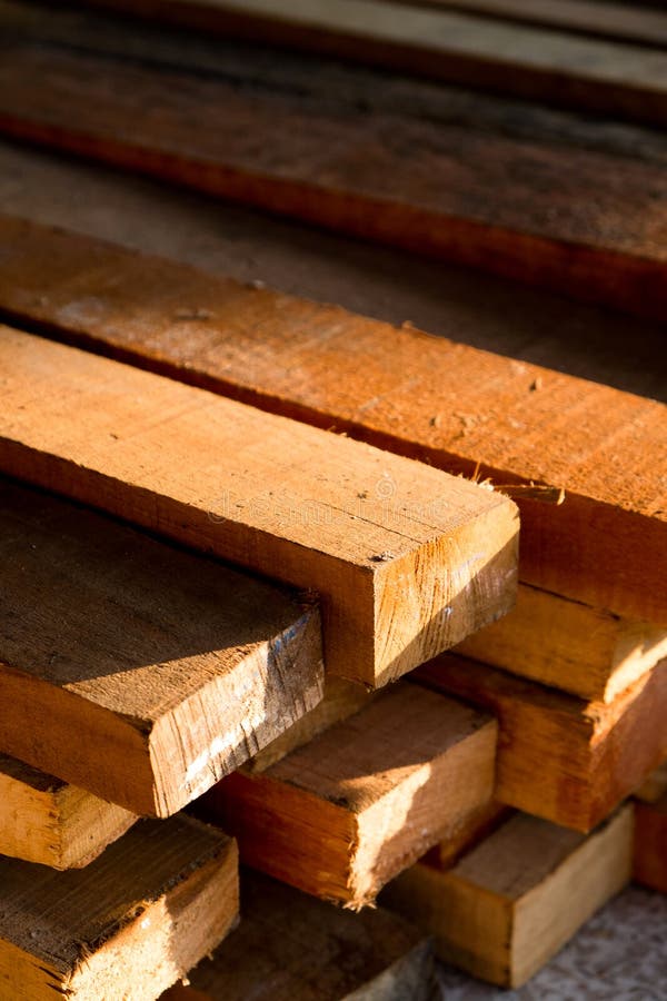 Wood Timber Construction Material Stock Image - Image of hardwood ...