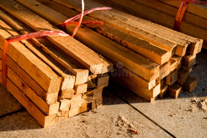 Wood Timber Construction Material Stock Image - Image of hardwood ...