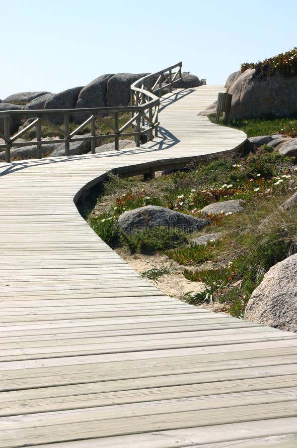 Wood Trail stock photo. Image of rail, path, landscape - 158754