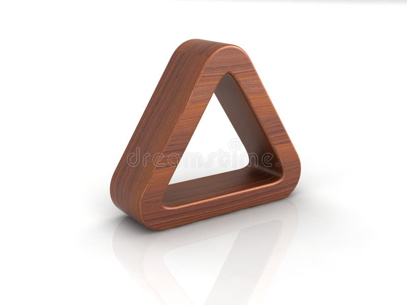 Wood triangle stock illustration. Illustration of triangle - 46539684