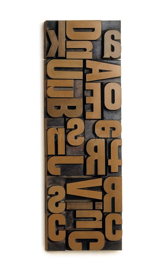 Alphabet in Ornamental Wood Type Stock Photo - Image of ornamental ...