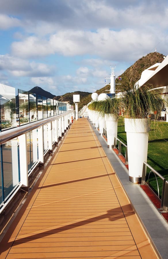 Wood Walkway on Ships Deck stock photo. Image of deck - 17681596