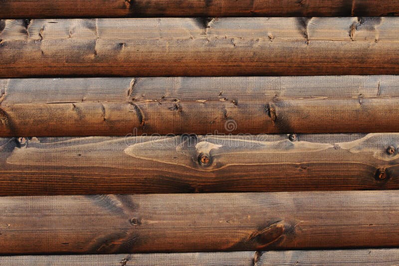 Wood Wall Texture from Round Shape Logs Stock Image - Image of wall ...