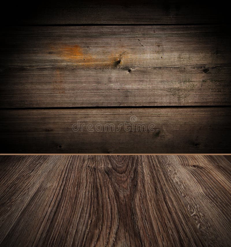 Wood Walls and Floor for Background Stock Image - Image of design ...