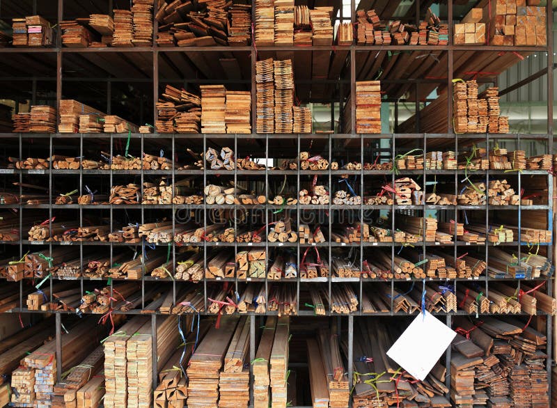 Wood in warehouse stock image. Image of board, hardwood - 29734305