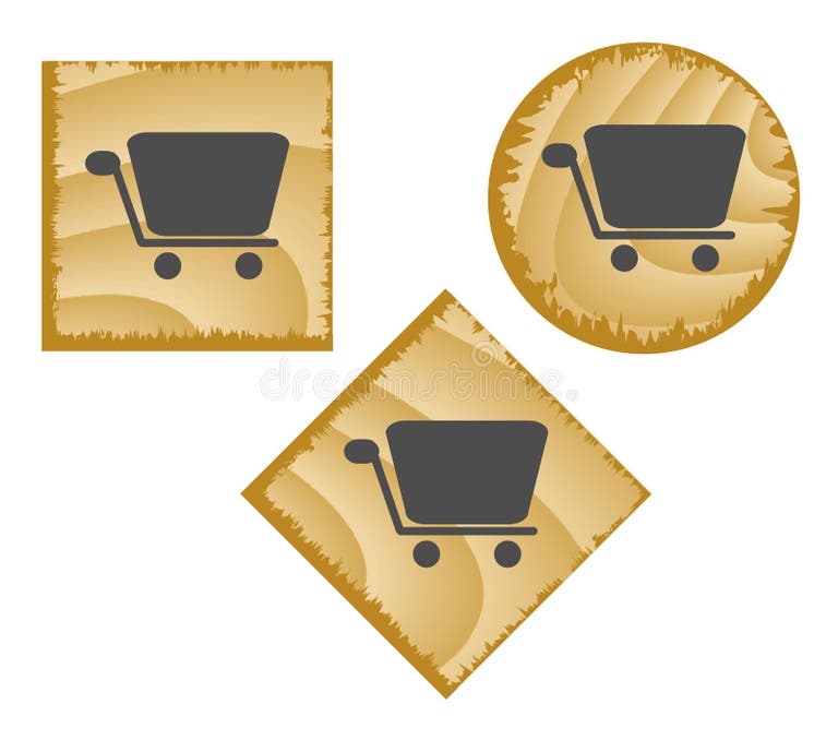 Wood web buttons. stock vector. Illustration of path, favorite - 9808937