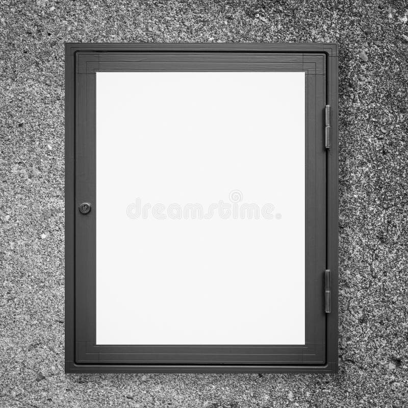 Wood Window Display Frame Vintage Cement Wall Stock Photos - Free ...