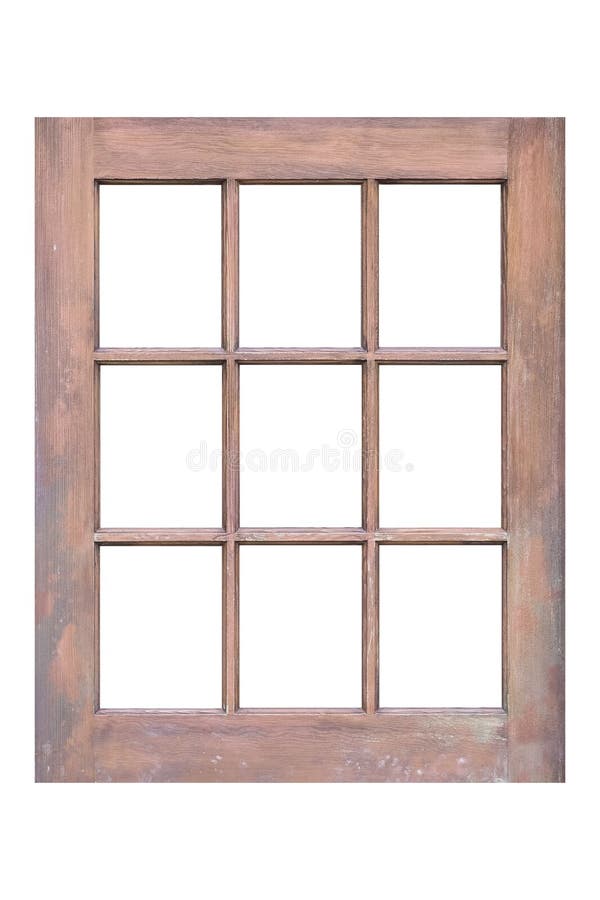 Wood window frame stock photo. Image of vintage, retro - 97854492