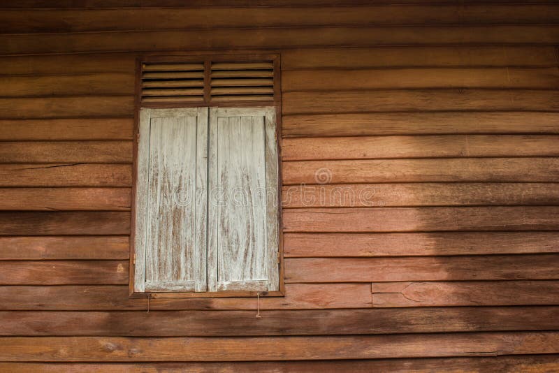 Wood Windows and Wood Siding. Stock Image - Image of decay, barnwood ...