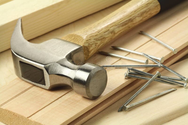 Wood working stock photo. Image of build, hardware, nails - 19549064