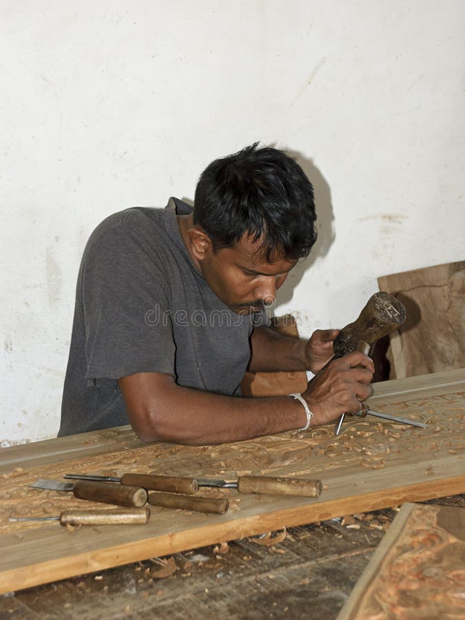 Woodcarver editorial image. Image of product, ethnic - 28444095