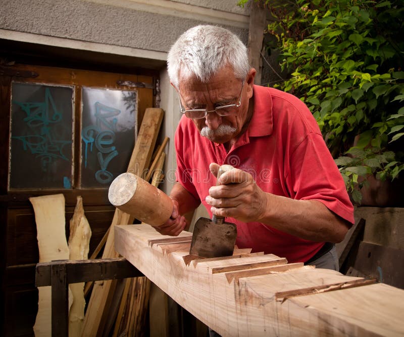 Woodcarver Work in the Workshop 5 Stock Photo - Image of craft ...