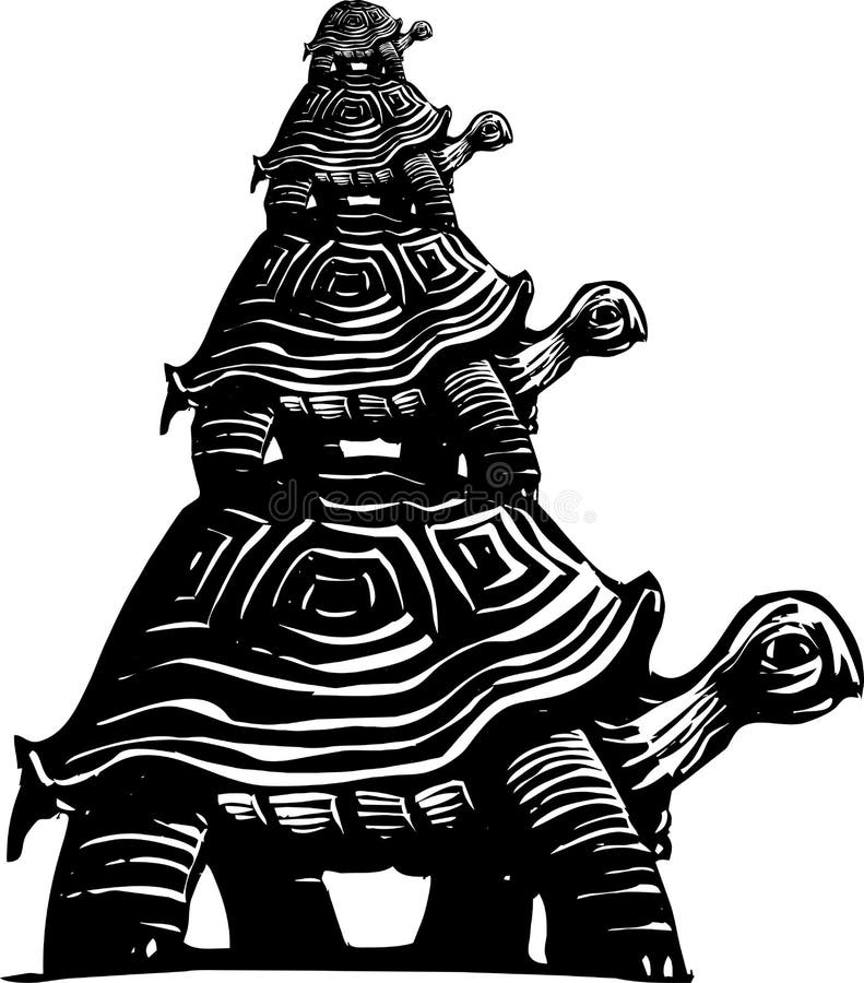 Stacked Turtles Stock Illustrations – 4 Stacked Turtles Stock ...