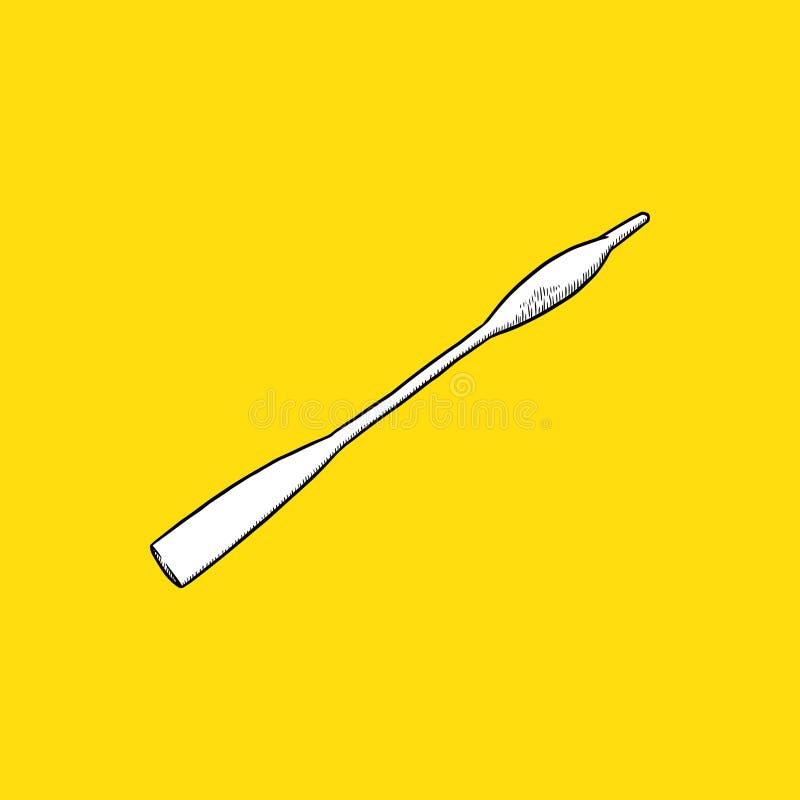 Woodcut Illustration of an Oar Drawing. - Vector Stock Vector ...