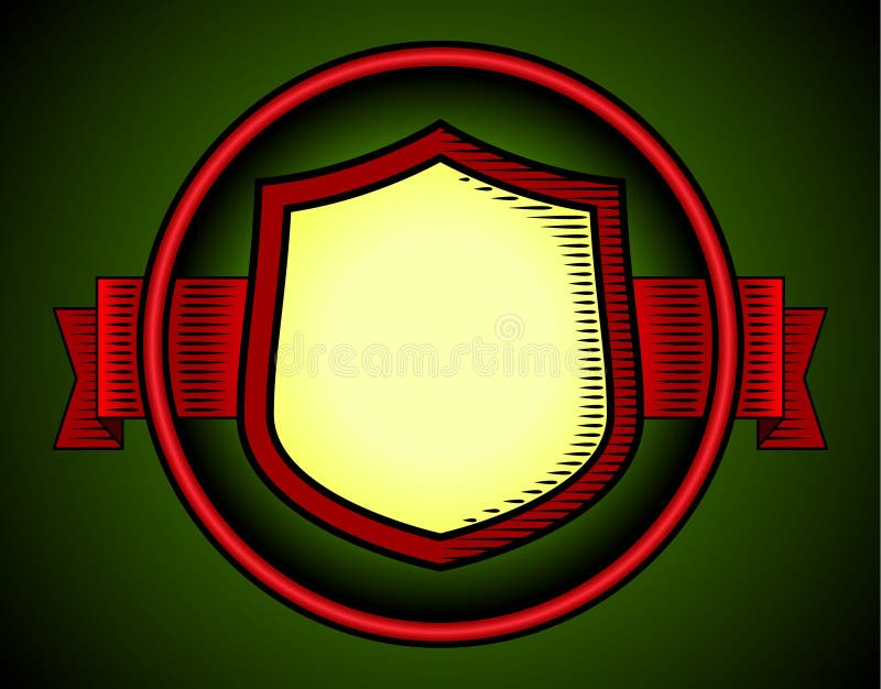 Woodcut shield label stock vector. Illustration of antique - 88645085