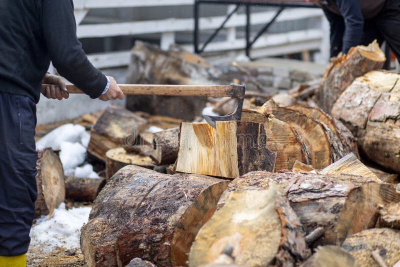 Woodcutters working stock photo. Image of equipment, outdoors - 52278956