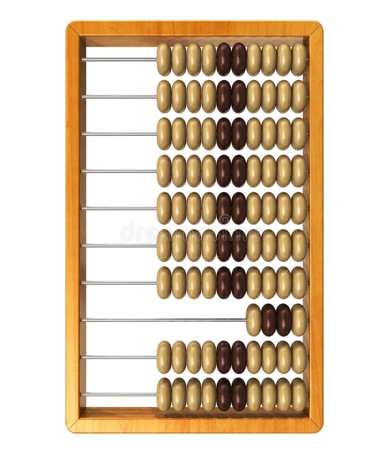 Wooden abacus stock illustration. Illustration of abacus - 22871078